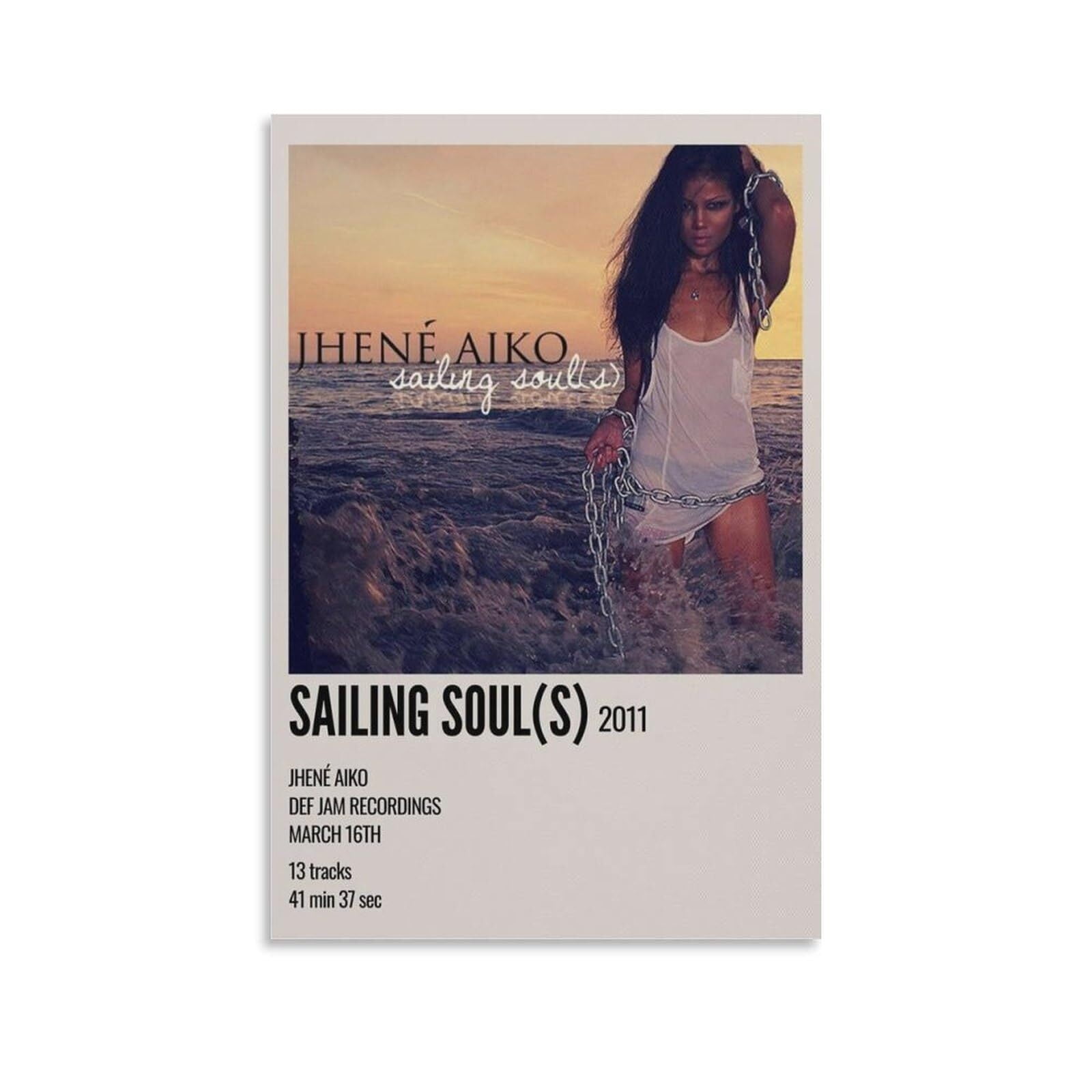 Jhene Aiko Sailing Soul 4 Canvas Poster Bedroom Decoration Landscape Office Valentine's Birthday ...
