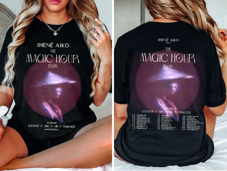 Jhene Aiko The Magic Hour Tour 2024 t-Shirt Jhene Aiko Fan t-Shirt - Walmart.com