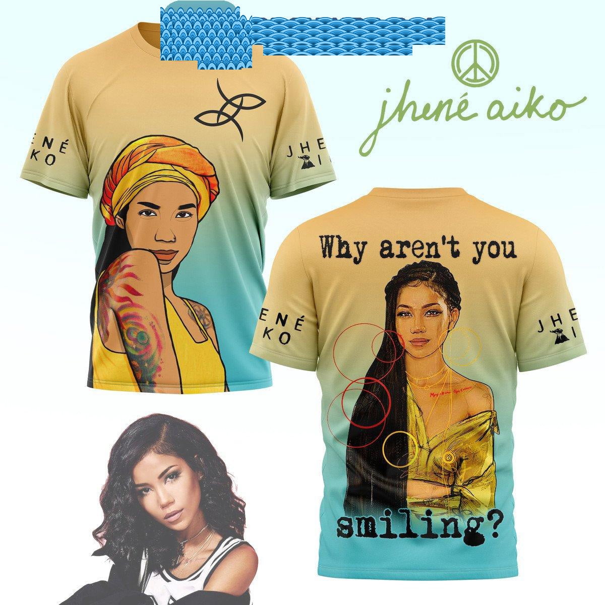 Jhene Aiko Why Arent You Smiling Fan Hoodie T Shirt