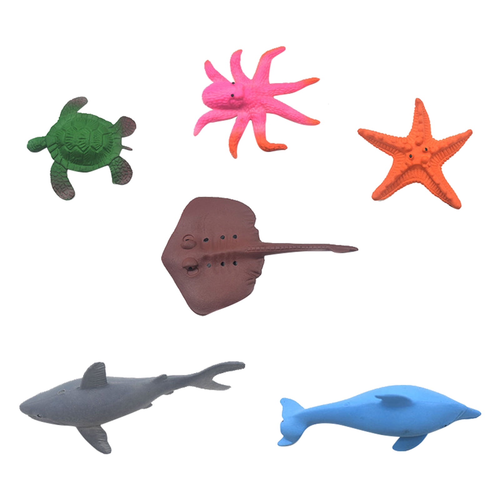 Jhomerit 6 Pack Sensory Jelly Water Growing Sea Life Creatures Animals ...