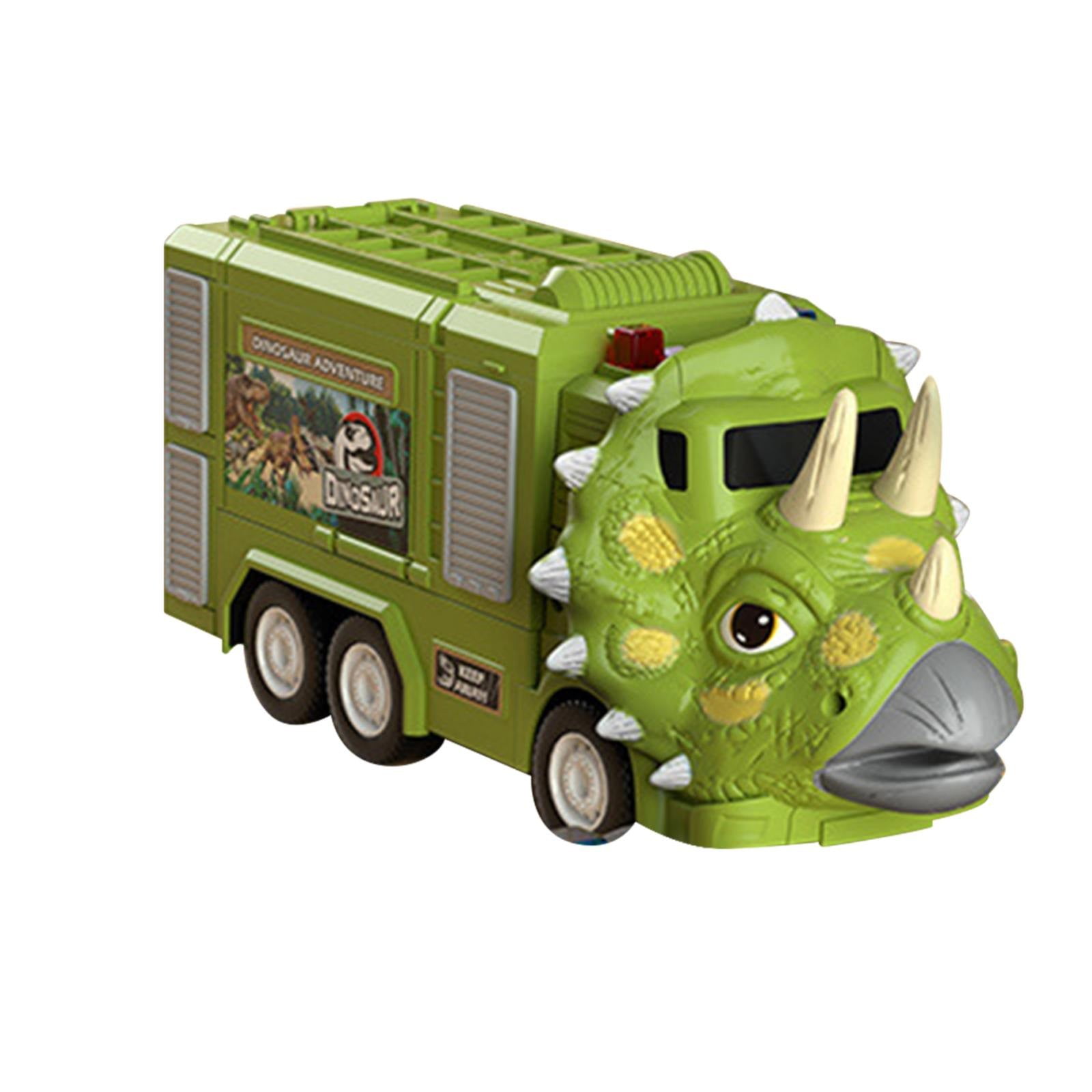 Jhomerit Education Dinosaur Transformation Engineering Truck Track Toy ...