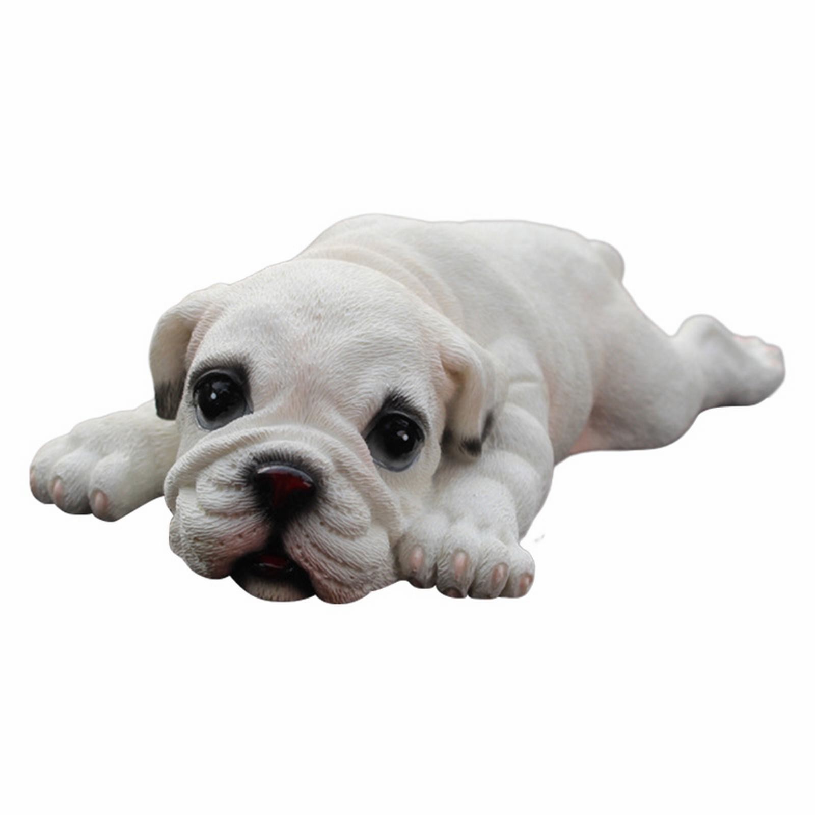 Ebros Large Realistic Fawn Pug Dog Statue 12"L Fine Pedigree Dog Breed ...