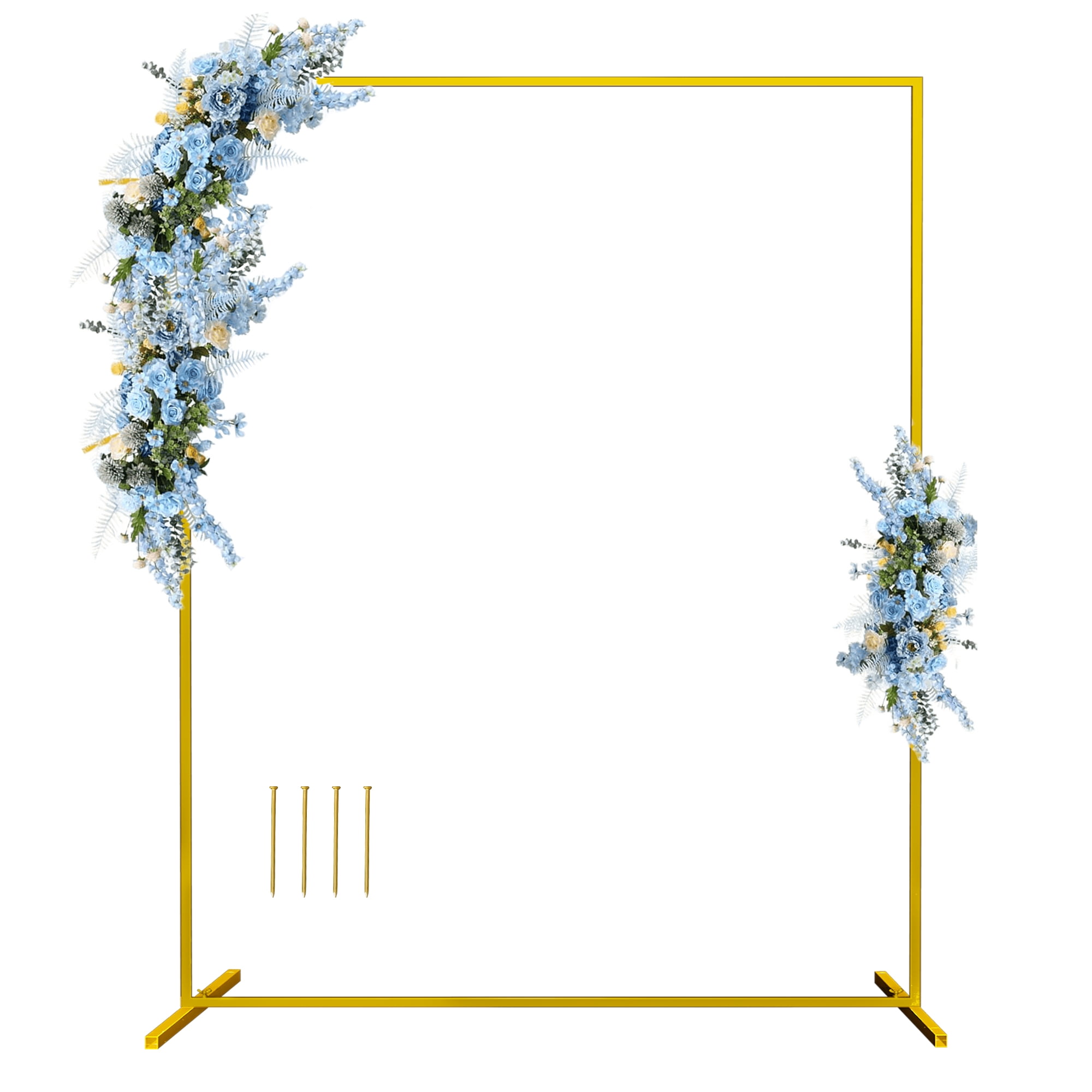 Jhsomdr 6.6FT x 5.5FT Wedding Arch for Ceremony Square Backdrop Stand ...