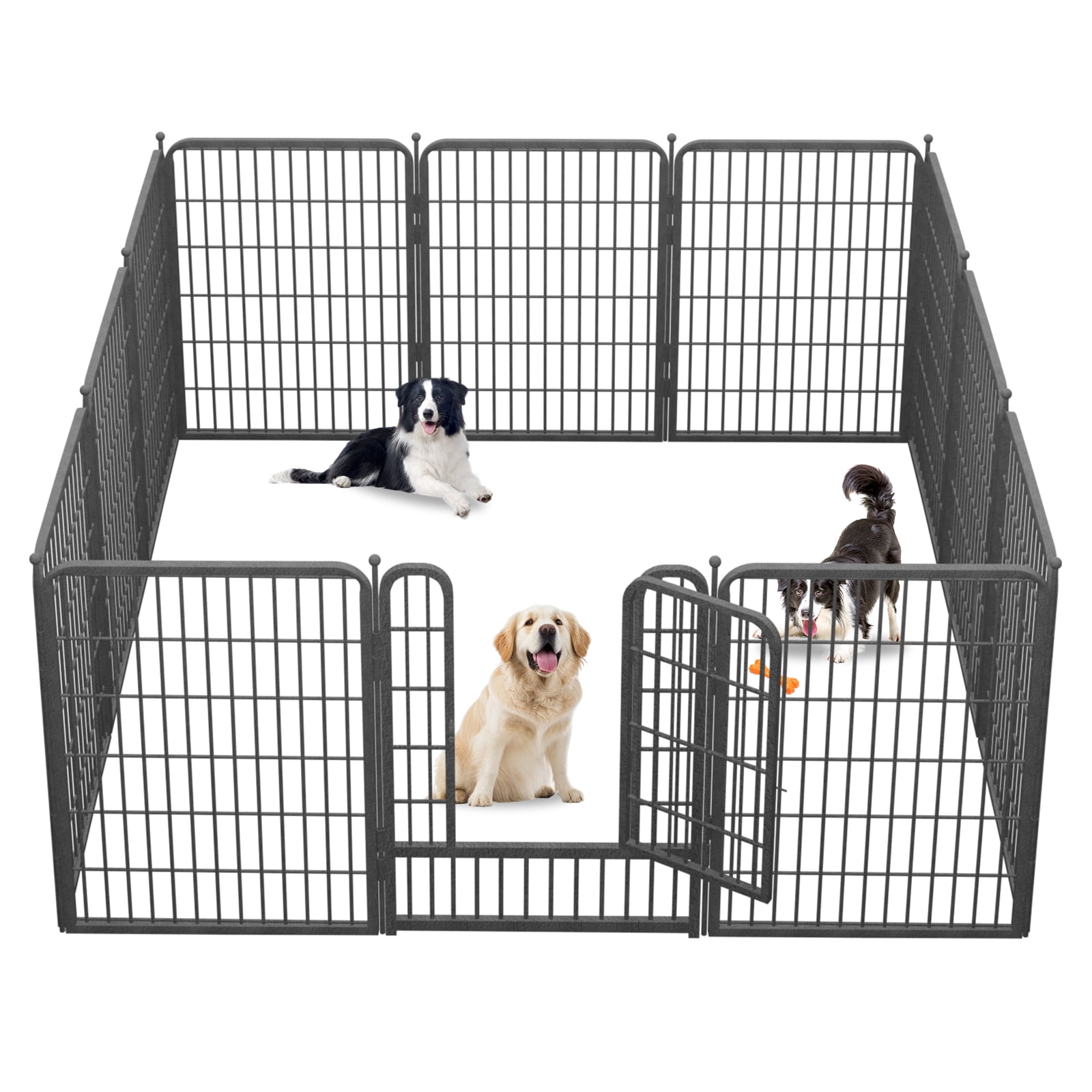 Jhsomdr Dog Playpen Dog Fence Outdoor for Yard 12 Panels 40" Height ...