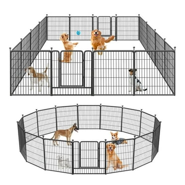 Walnest Dog Fence Heavy Duty Exercise Pet Play Pen for Dogs, 31.5 ...