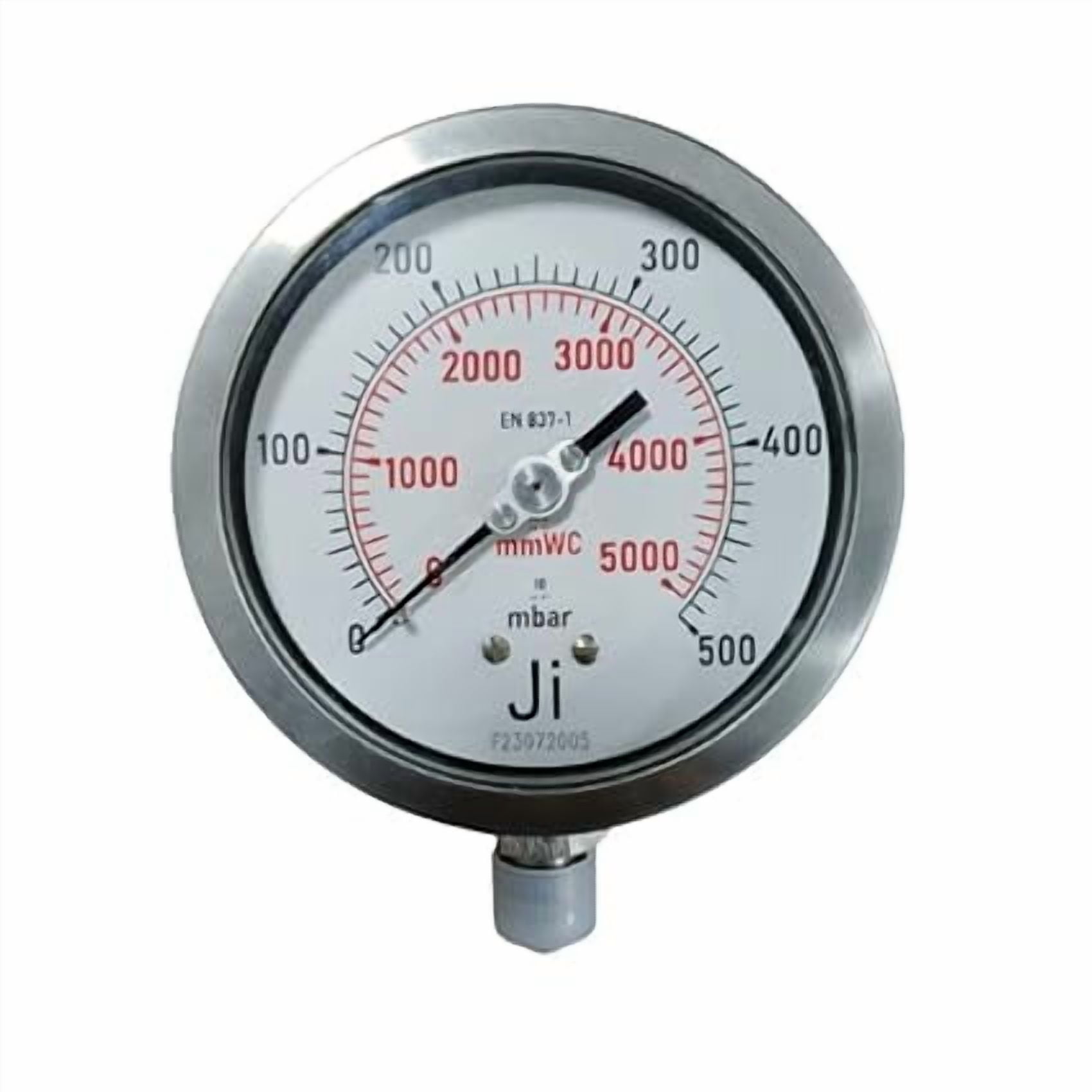 Ji Japsin Instrumentation Capsule Pressure Gauge 4" Dial, Range 0 to ...
