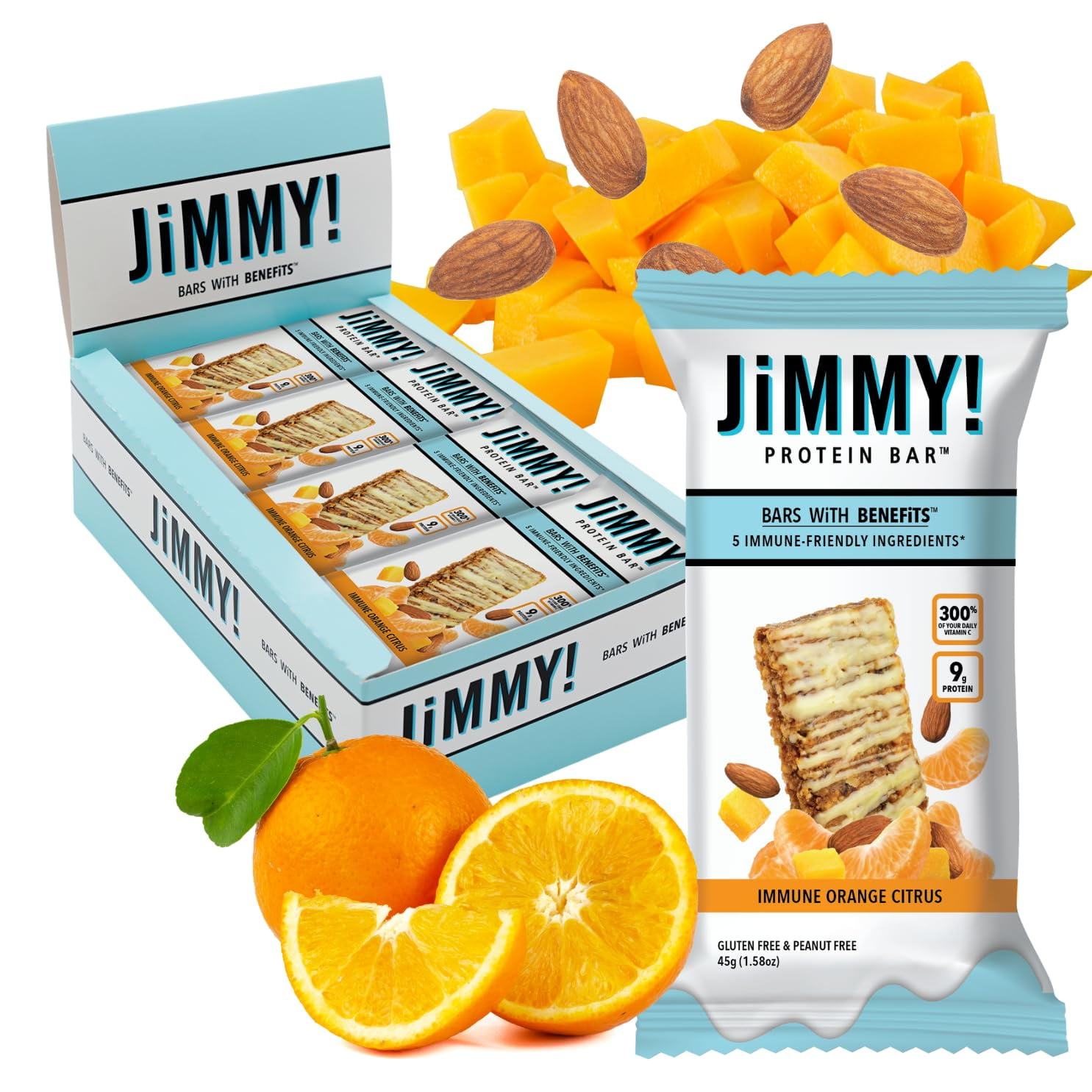 JiMMY'S Immune! Citrus Blast OIF8 Immune Support Bar - 12 Count ...