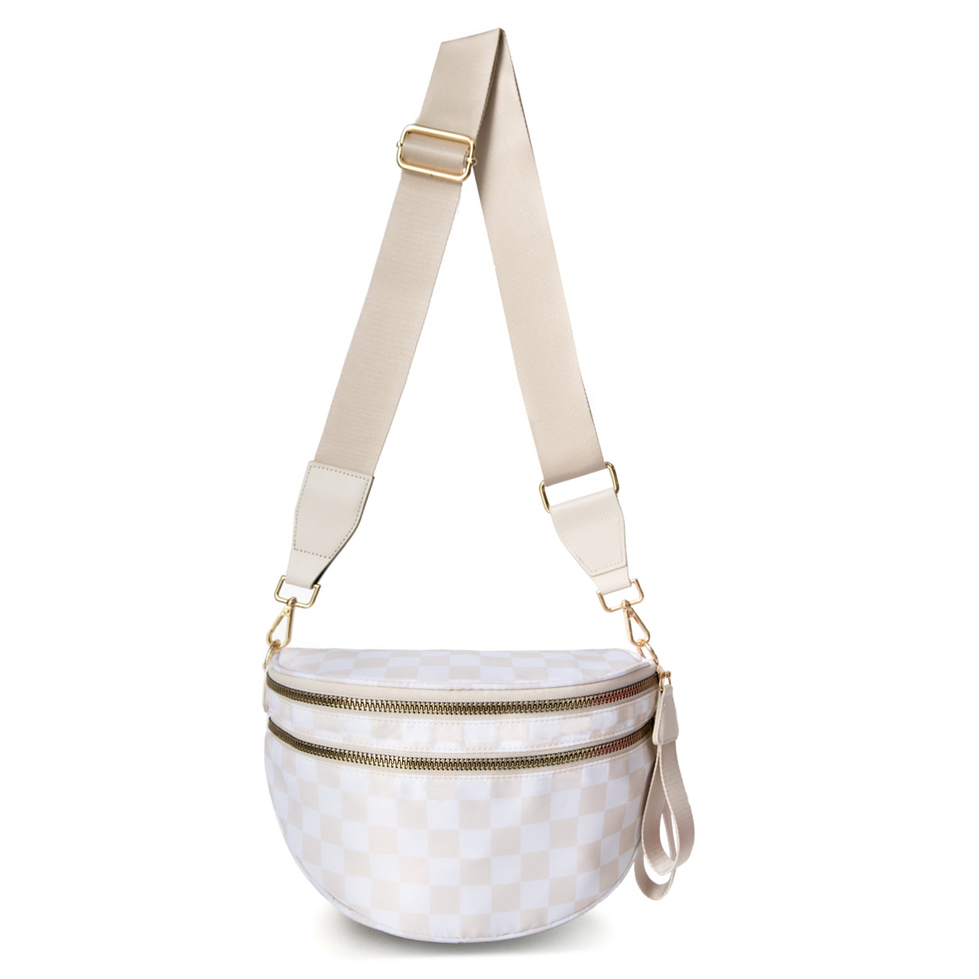 Jia Store Crossbody Bag,Checkered Purse for Women Black and White Bum ...