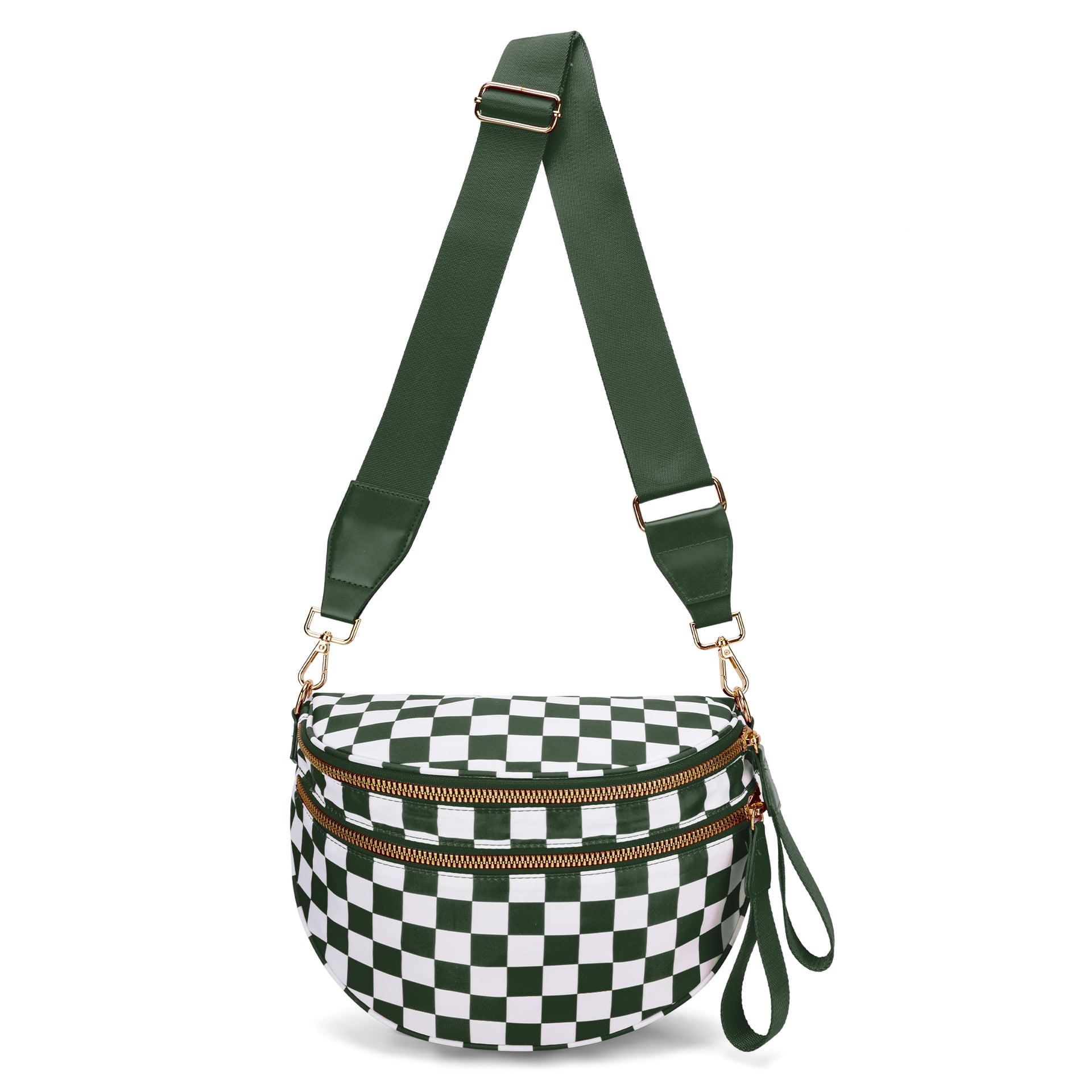 Jia Store Crossbody Bag,Checkered Purse for Women Black and White Bum ...