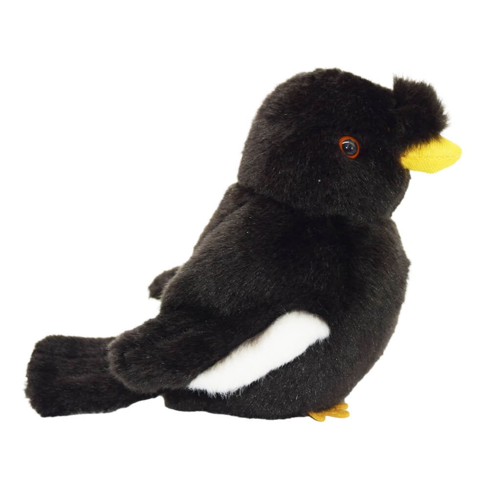 Jia Store Realistic Crested Myna Plush Toy - Lifelike Bird Stuffed ...