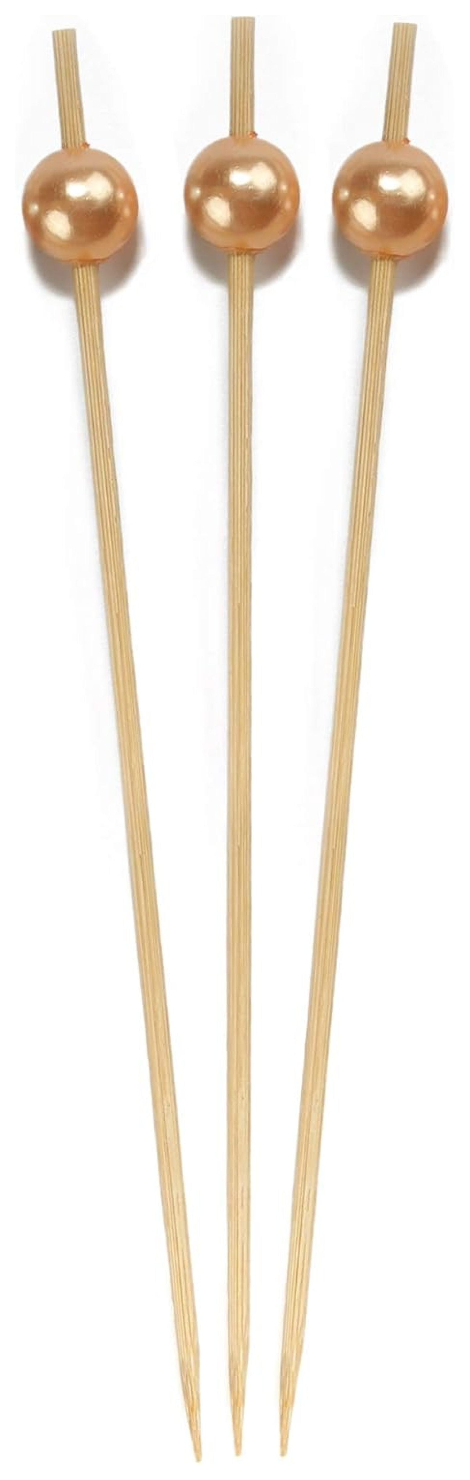 Jia ma sha 5.9" Decorative Pearl End Cocktail Fruit Sandwich Picks ...