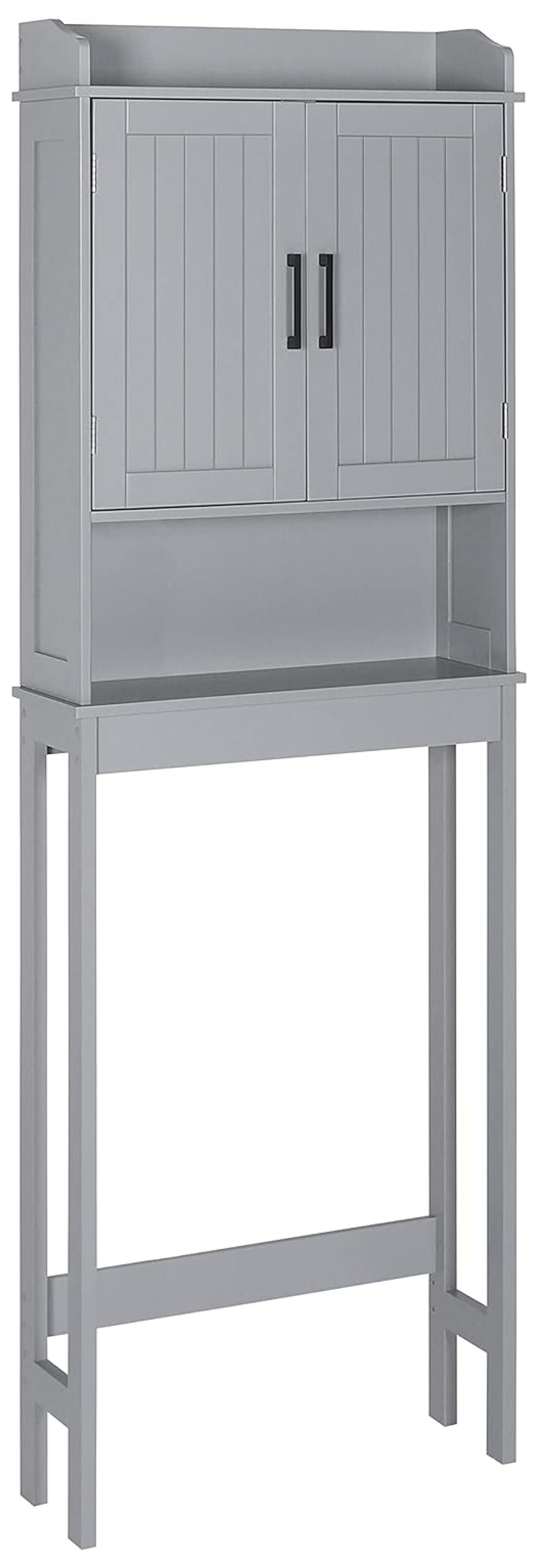 Jia ma sha Bathroom Over-The-Toilet Storage Cabinet Organizer with Shelves and Doors, Small ...