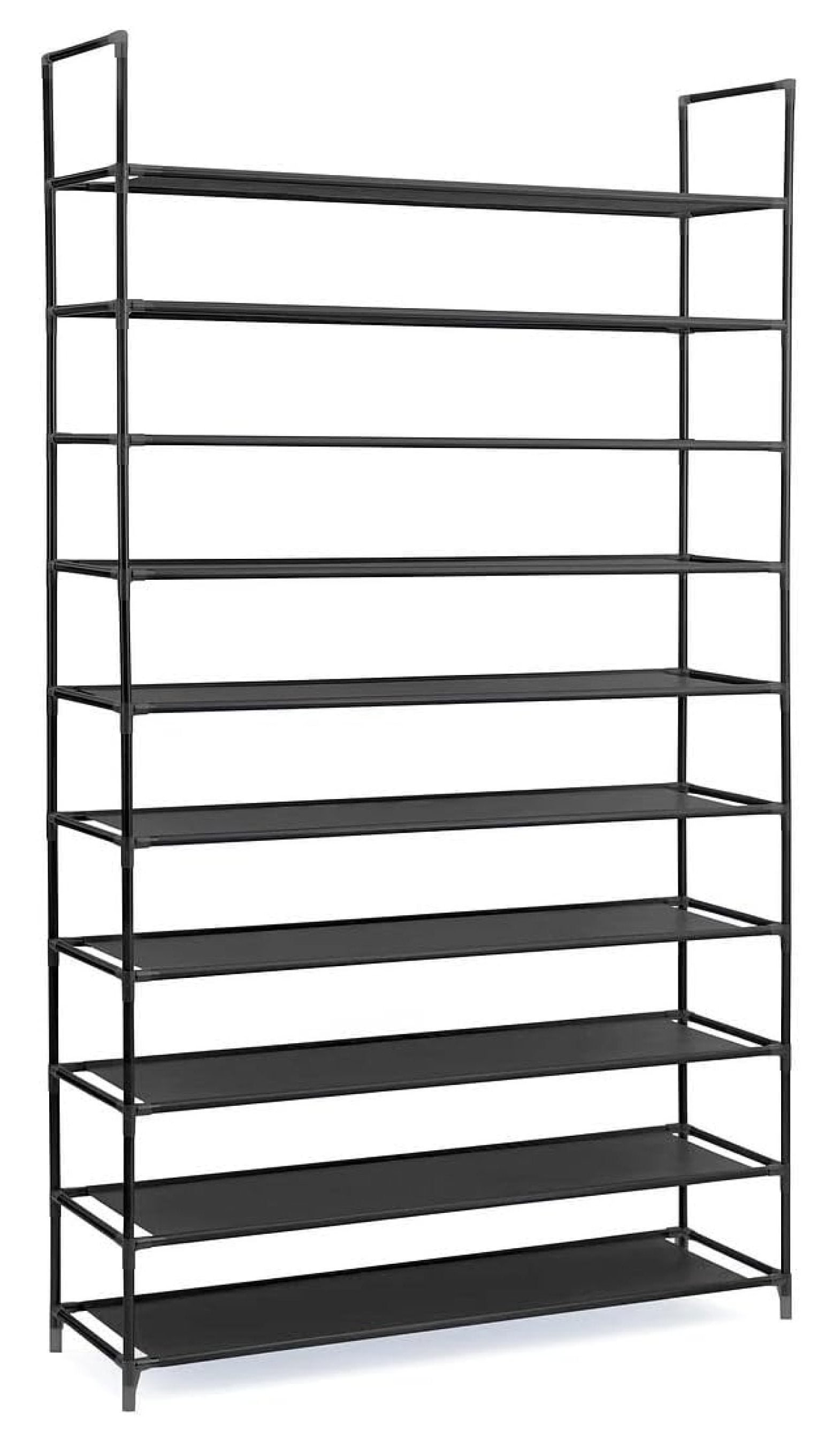 Jia ma sha Entryway Standing Shoe Rack, Black, 10 Tier - Walmart.com