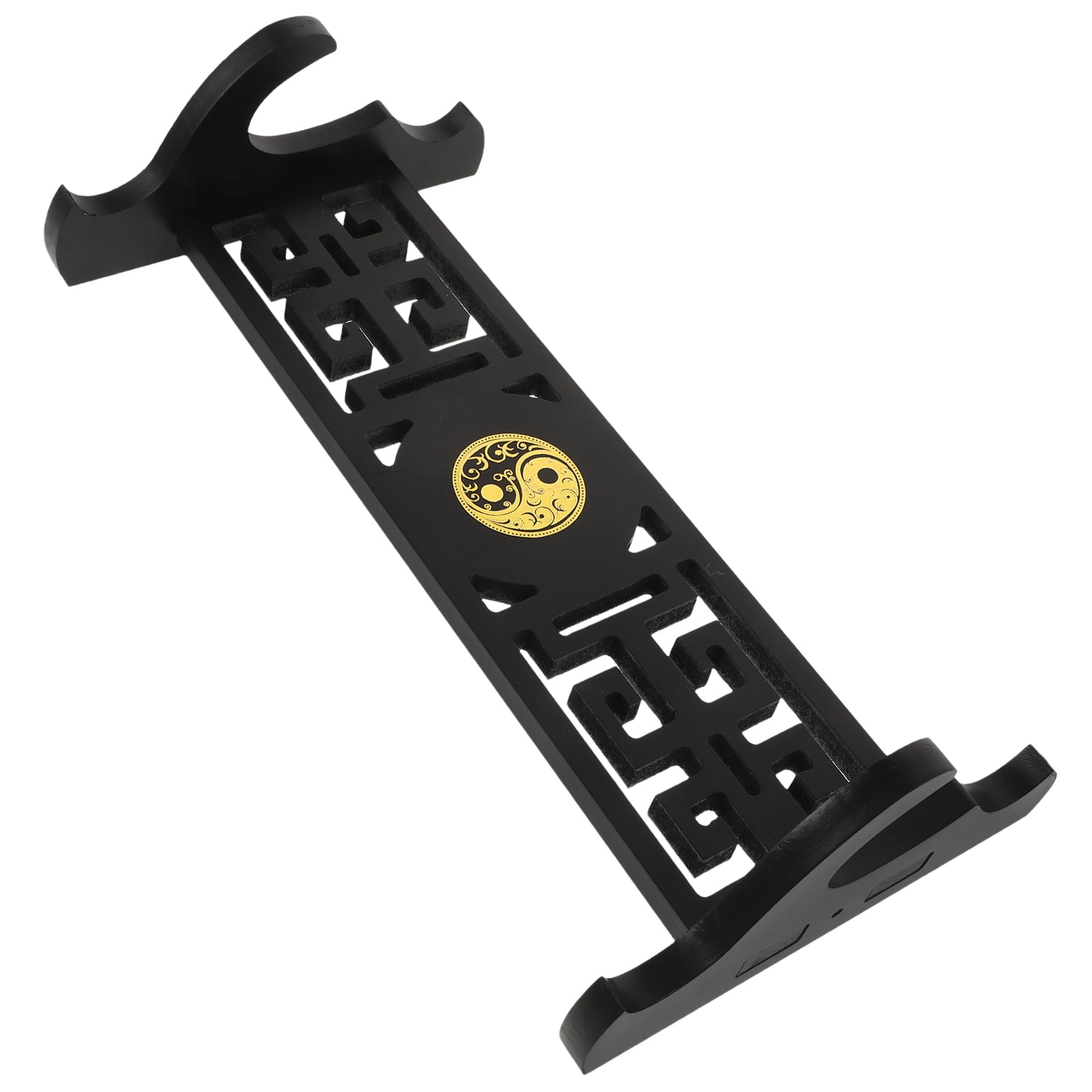 JiaHuin Classic Wooden Sword Rack Sword Stand Vertical Sword Stand Wall ...