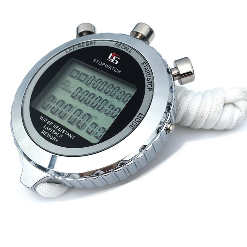 JiaHuin Stopwatch LCD Chronograph Chronograph Counter Sports ...