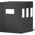 JiaWei Binder, Storage Folders Box 3Pack, File Boxes with Magnetic ...