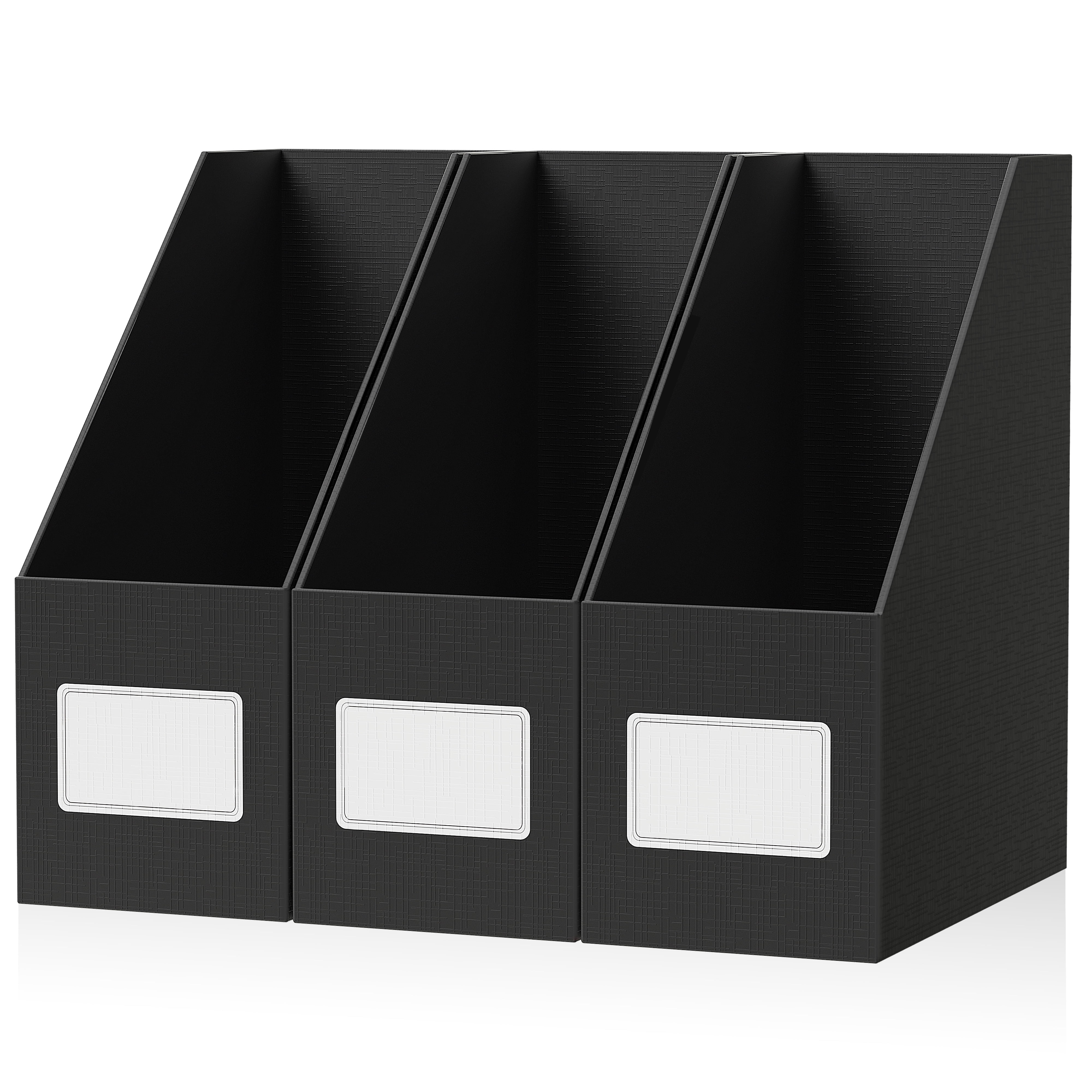 JiaWei 3 Pack Collapsible Magazine File Holder, 12.2x10x4.1 inches ...