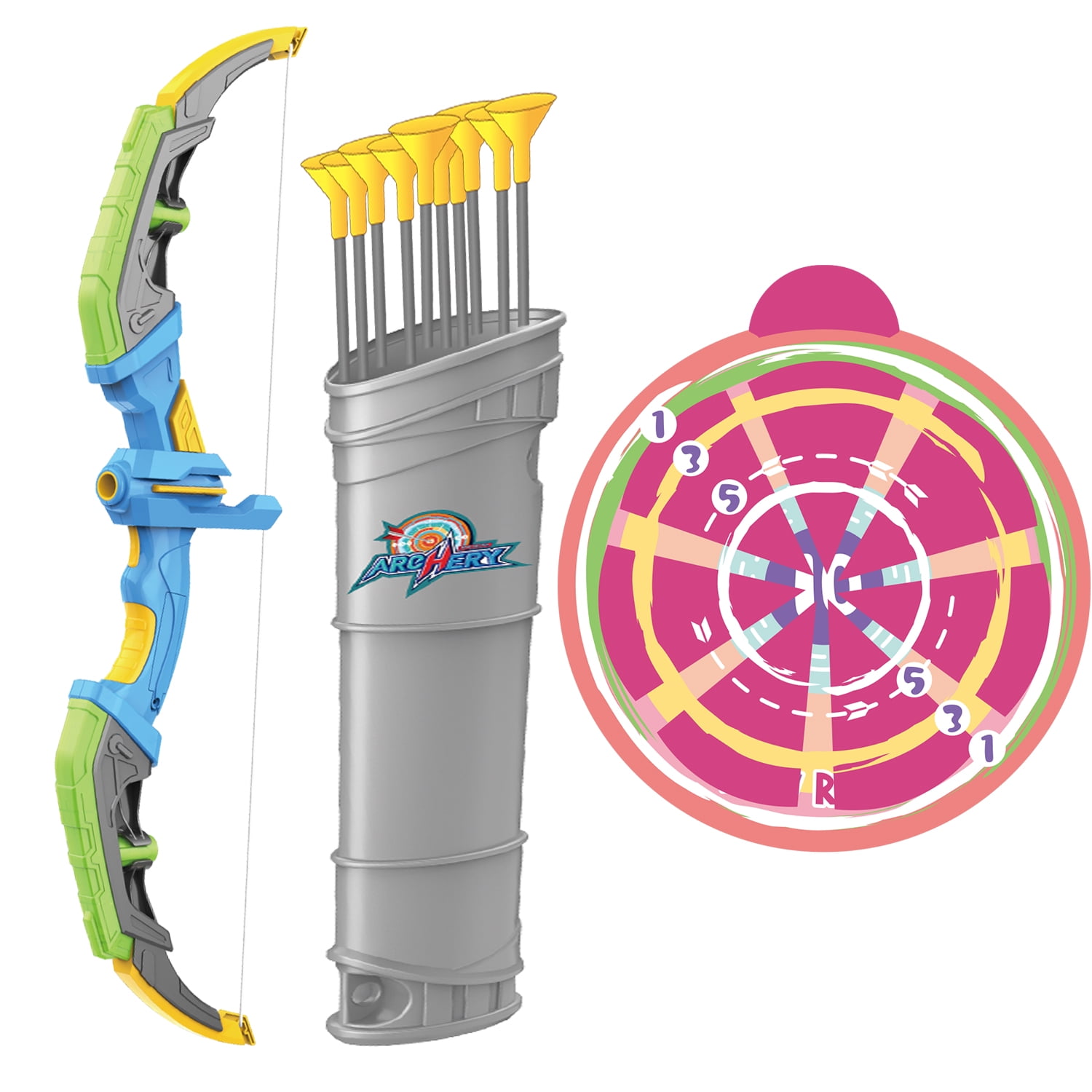 Jiakora Bow and Arrow Set for Kids -Light Up Archery Toy Set -Includes ...