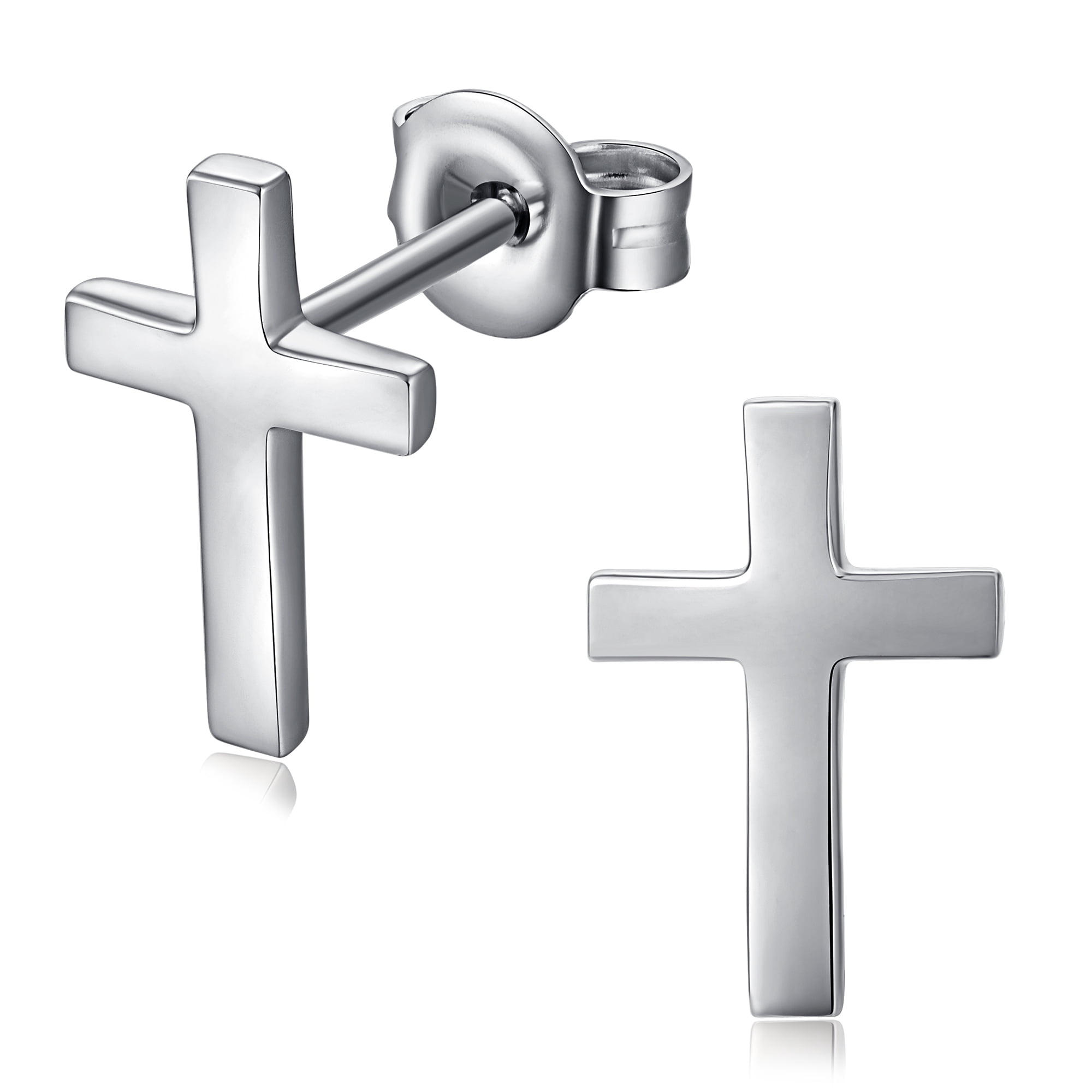 Jiamiaoi Cross Earrings for Men Women, Mens Cross Hoop Earrings for Men ...