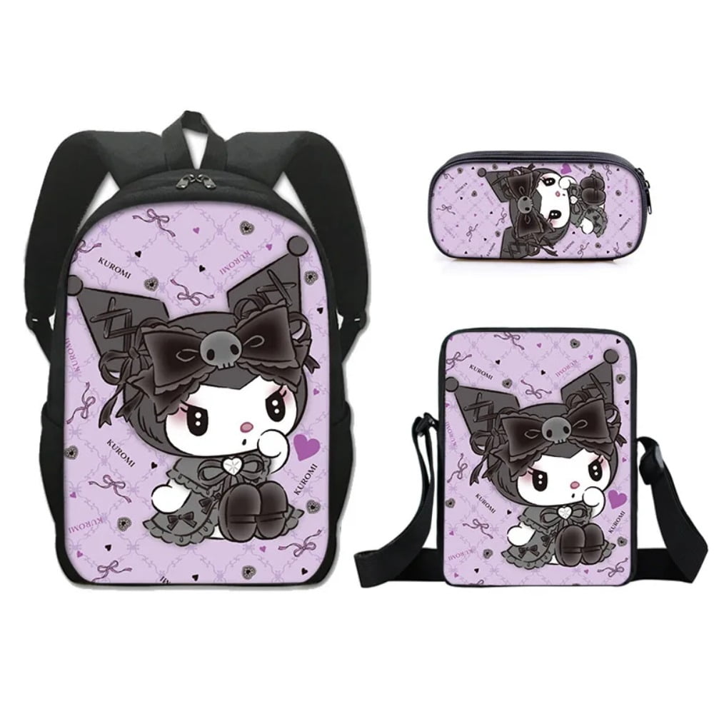 JianFen 3D 3PC-Set New Product Sanrio Kuromi Backpack Sanrio Backpack ...