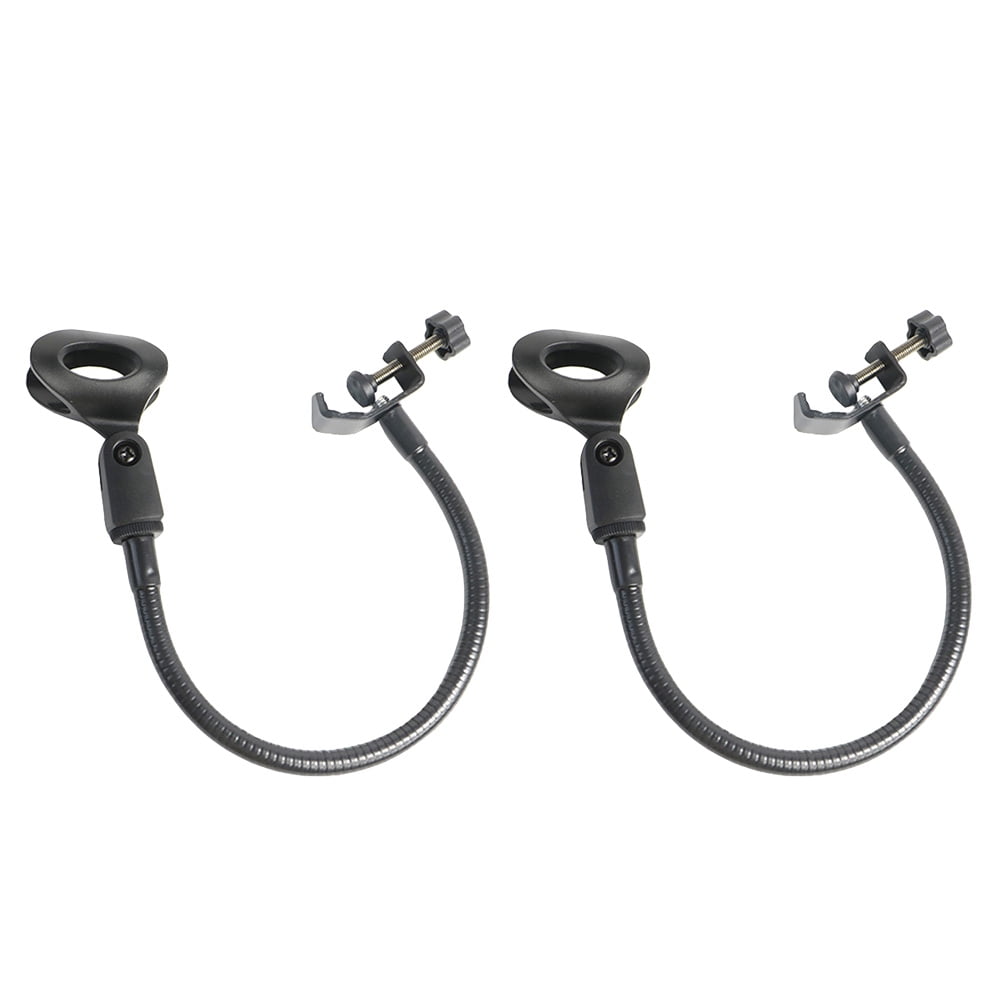 Jiandong C-type Microphone Clips 2Pcs Gooseneck Mic Stand Clamp ...