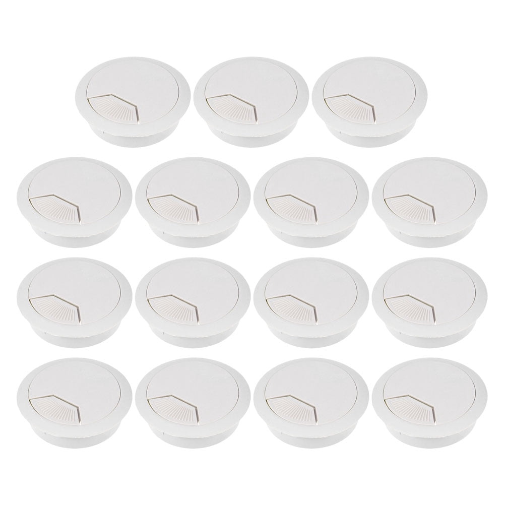 Jiandong Desktop Cable Hole Cover 15pcs Office Desktop Cable Hole ...
