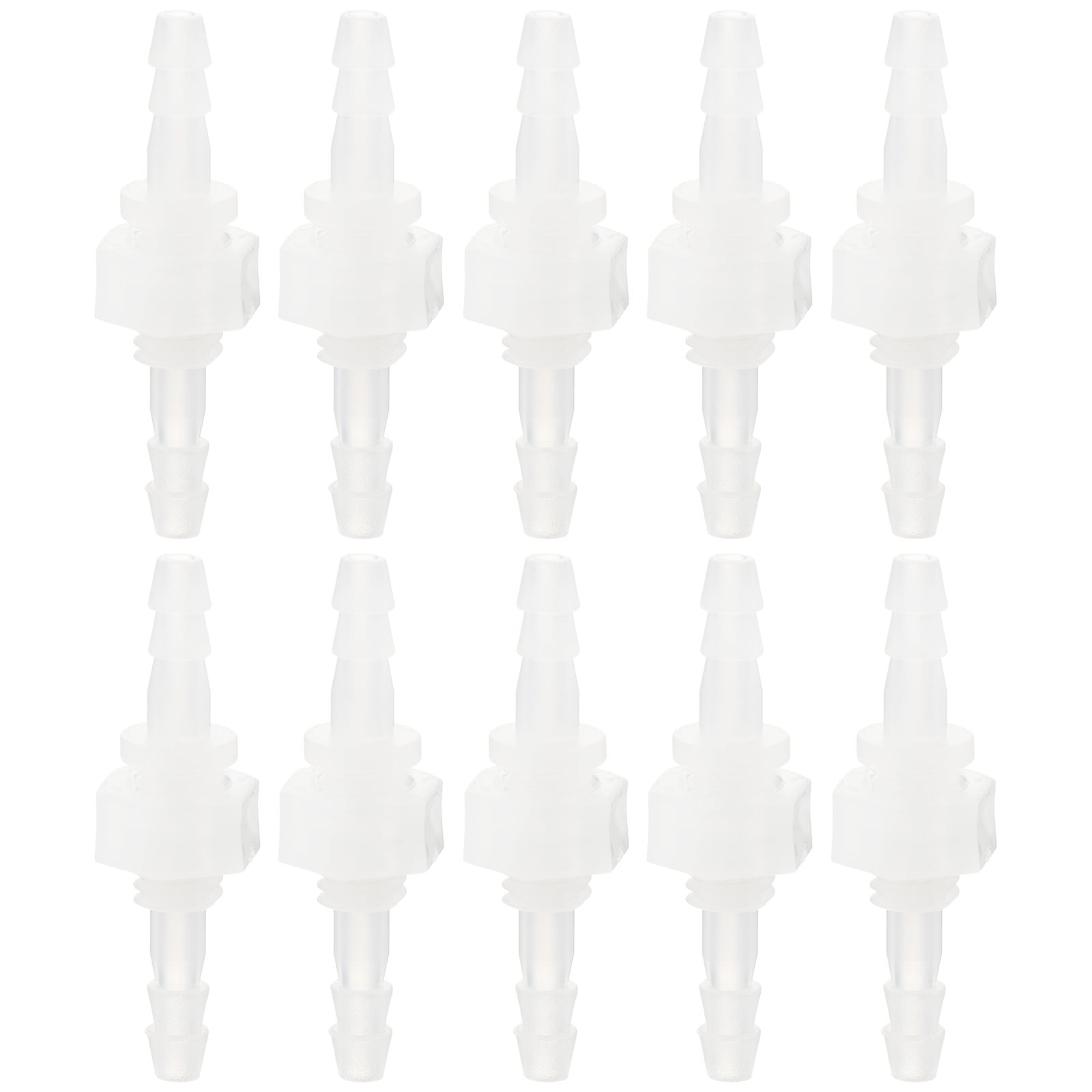 Jiandong Hose Barb 10pcs Plastic Hose Barb Bulkhead Fitting Hex ...