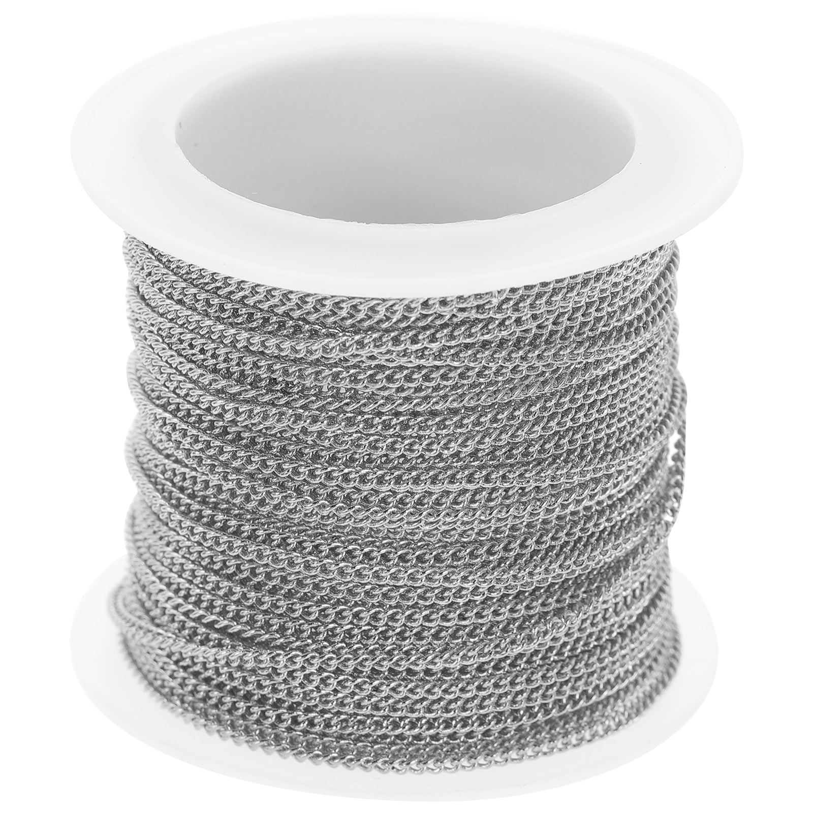 Jiandong Jewelry Chain Silver Curb Chain Spool, Twisted Cable Chains ...