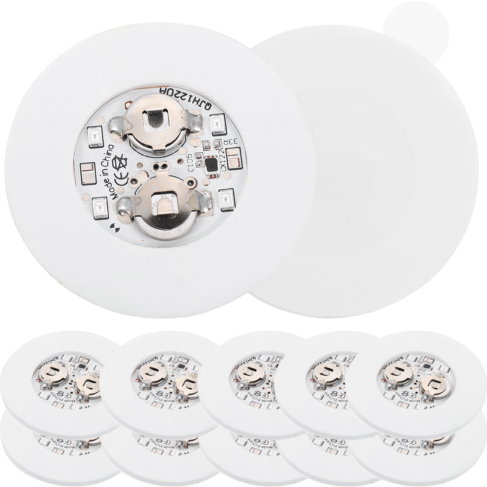 Jiandong LED Coaster 12pcs LED Coaster Light Up Coasters Flash Light Up ...