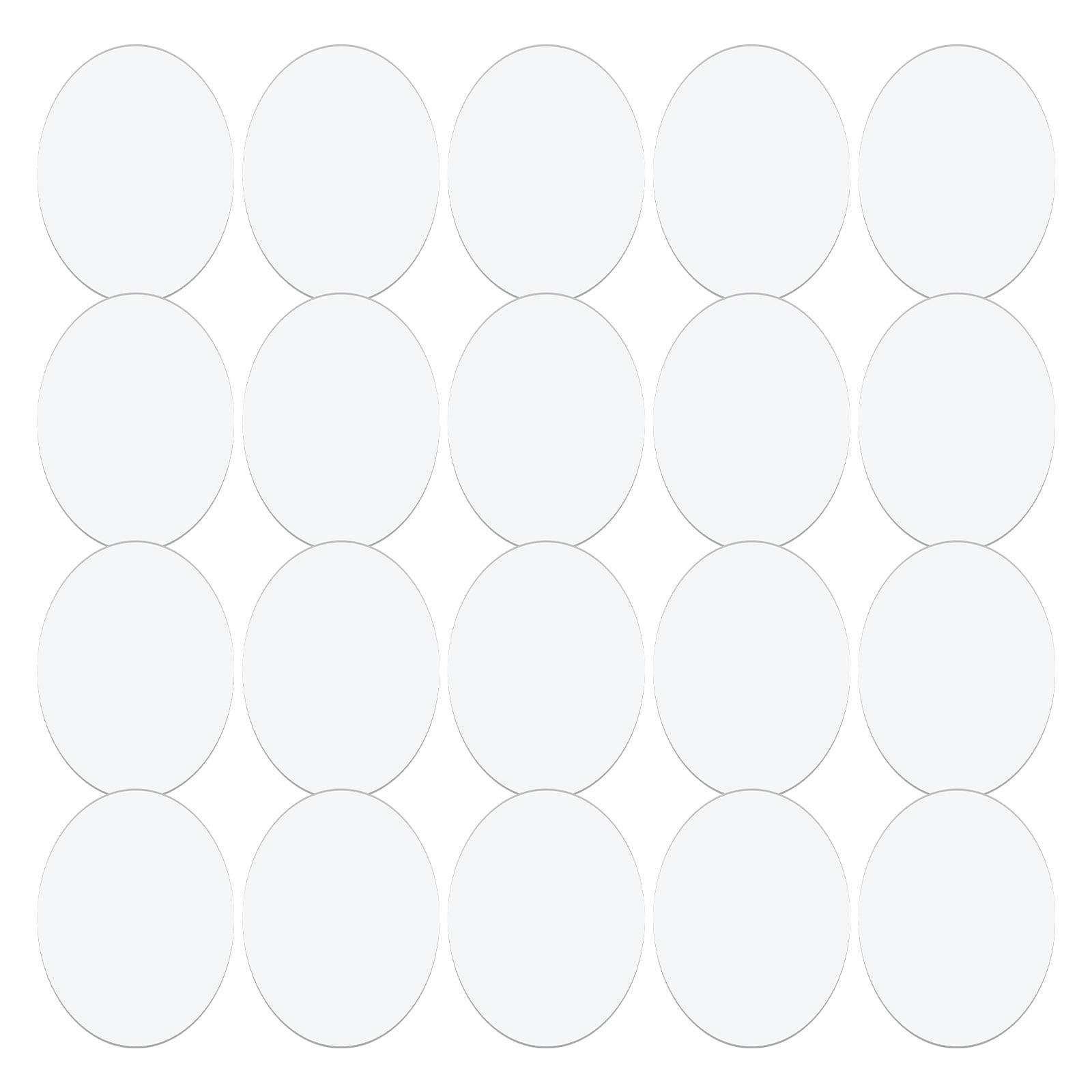 Jiandong Mirror Patches Mini Oval Mirror Tiles for DIY Crafts - 50pcs(2 ...