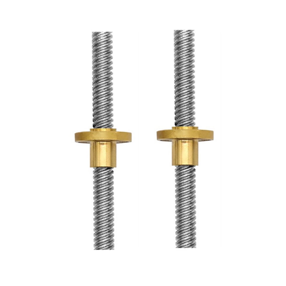 Jiandong T8 Lead Screw 2x 300mm Stainless Steel Threaded Rod Leadscrew ...