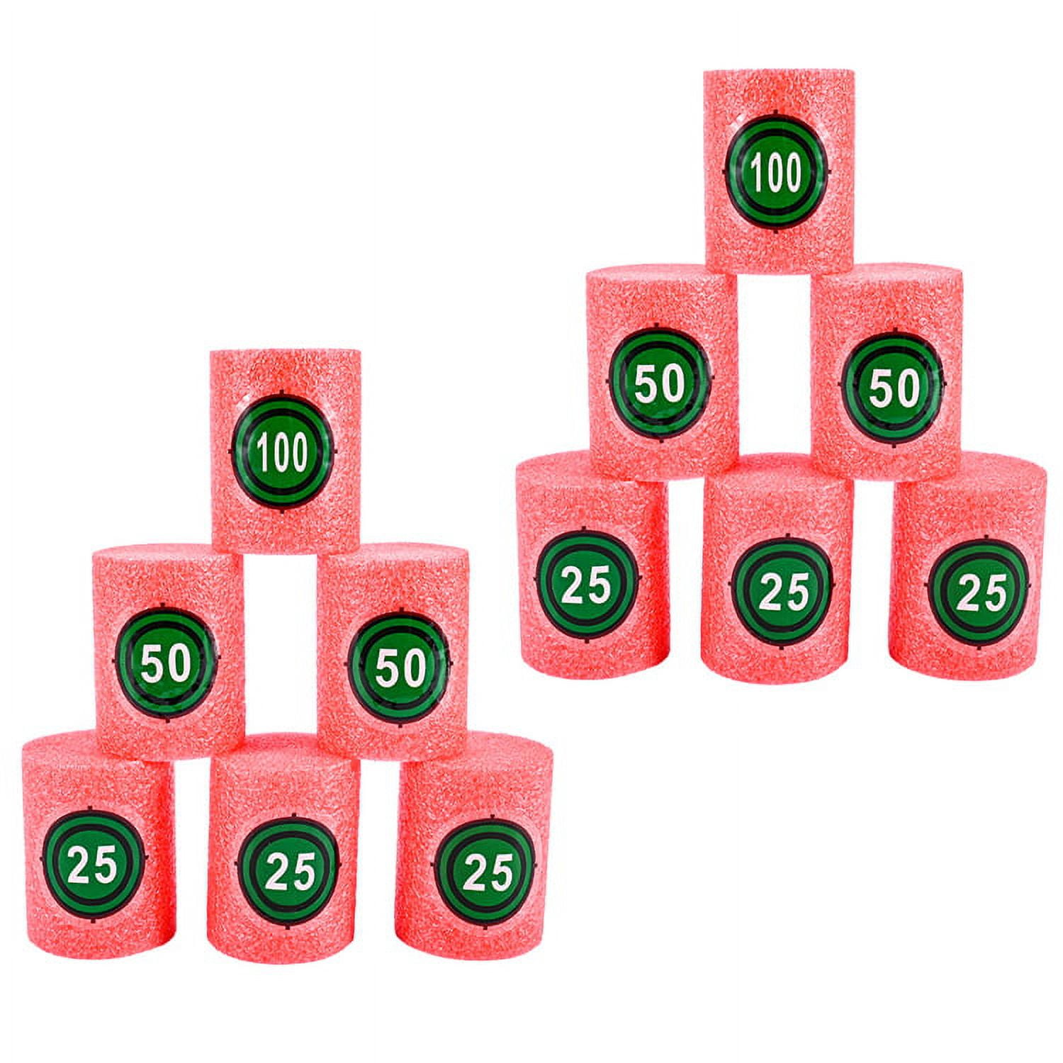 Jiandong Target Cans Foam Archery Target Shooting Game for Kids Indoor ...