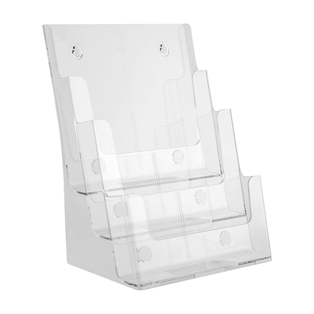 Jiandong acrylic storage shelf Acrylic Magazine File Holder 3-Layer ...