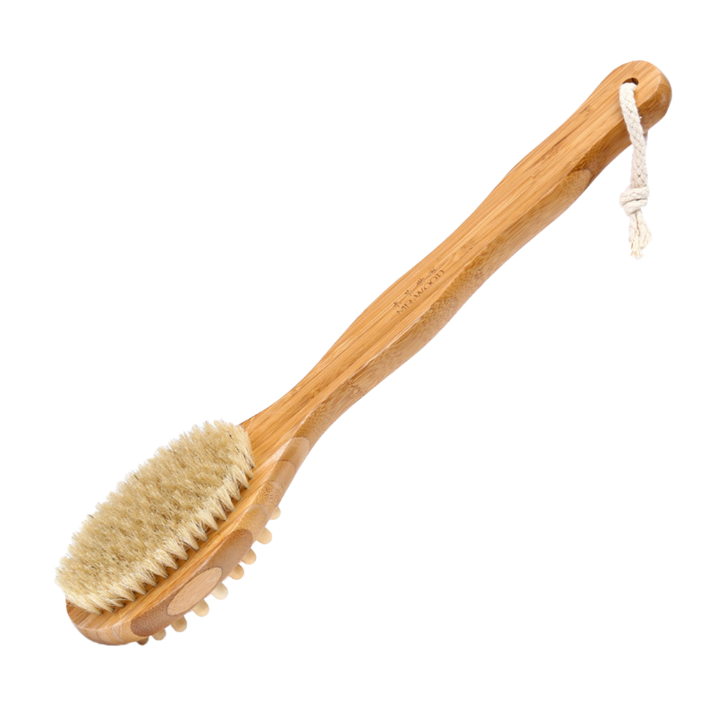 Jiandong bath brush Men's Double-sided Back Shower Brush with Handle ...