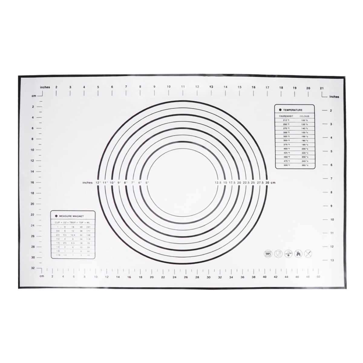 Jiandong dough rolling mat Pastry Board Mat with Measurements - Non ...