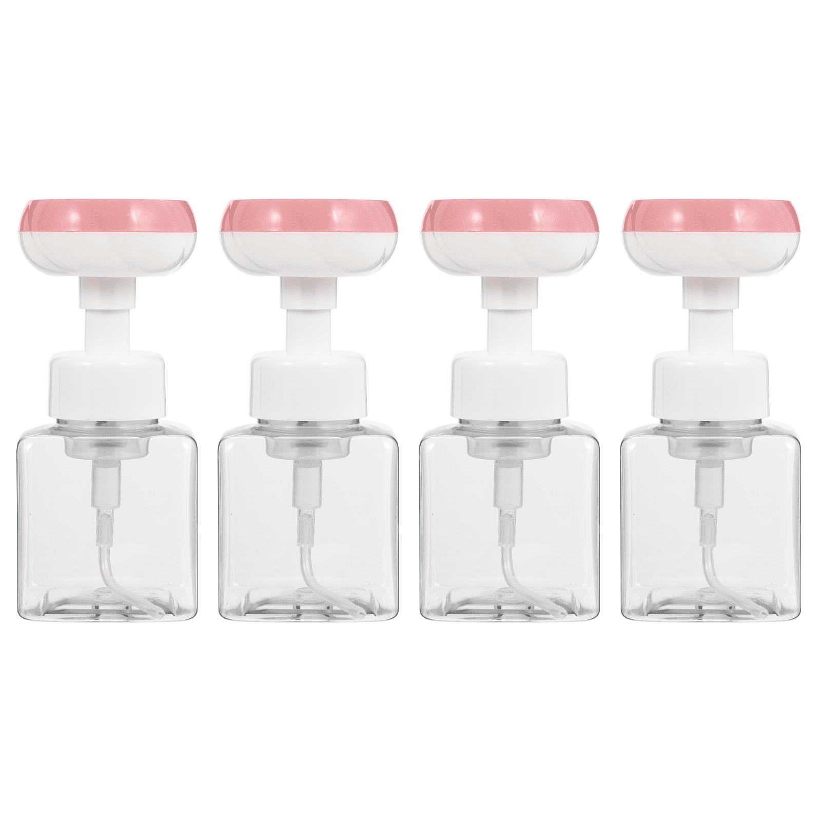 Jiandong foaming bottles Foaming Dispenser Bottles White Flower Shaped Hand Pump 250ml(6.18X2 ...