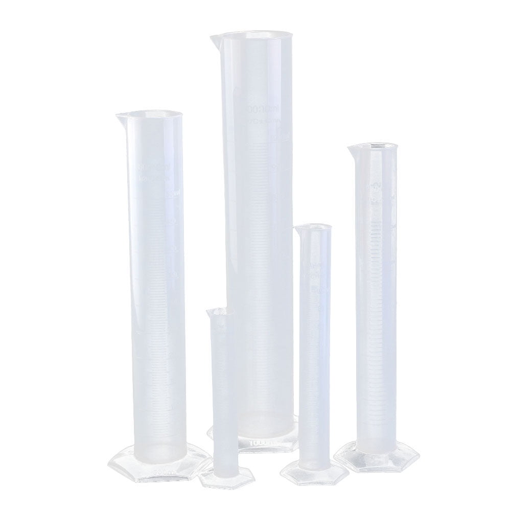 Jiandong measuring cylinder 5 Clear Measuring Cylinders w/ Scale for ...