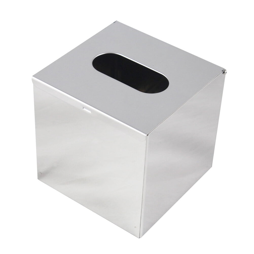 FRCOLOR Stainless Steel Tissue Box with Waterproof Cover and Wall Mount ...