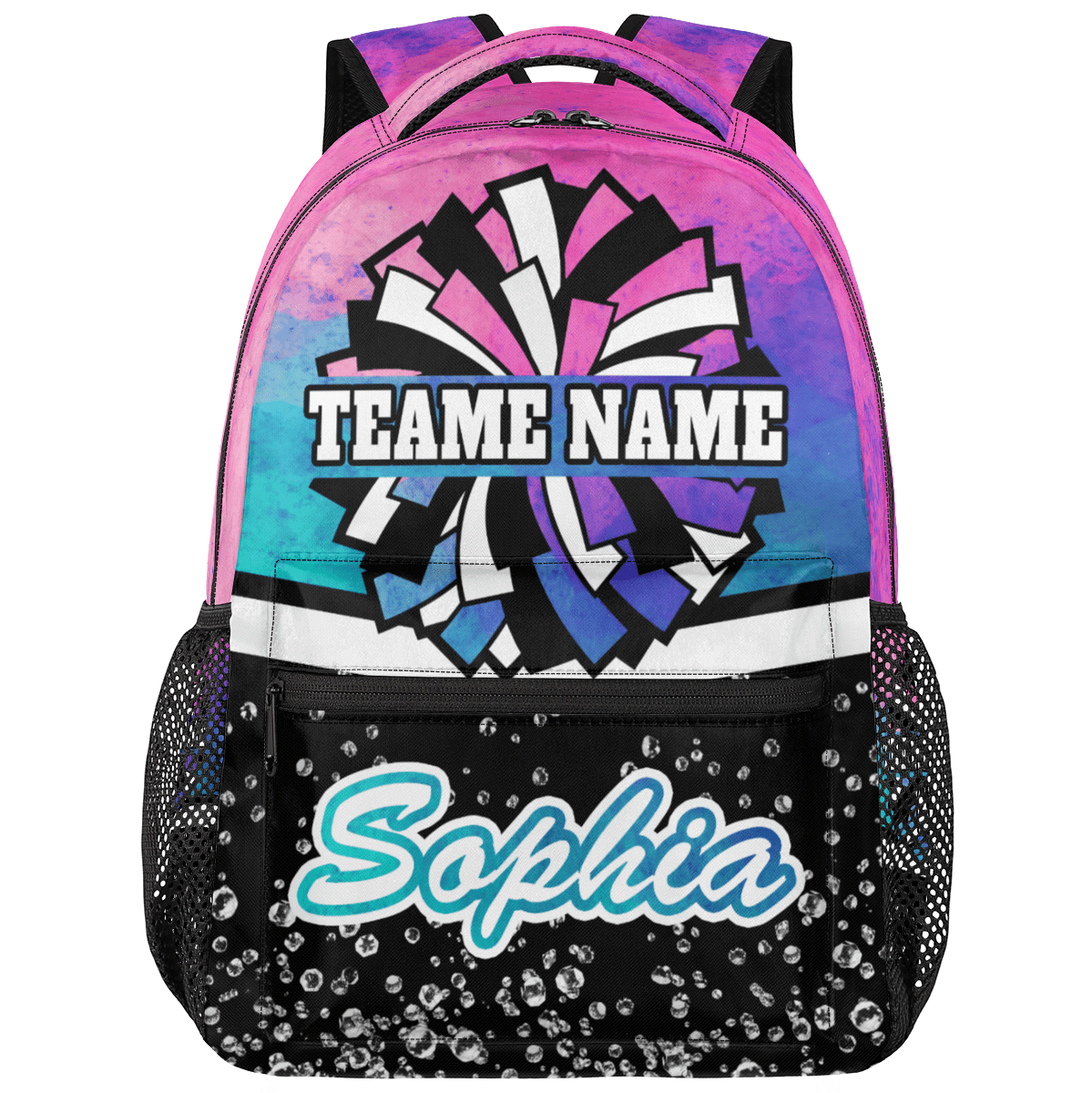 Jiaoprinted Custom Cheer Backpack for Cheerleader, Personalized Cheer ...