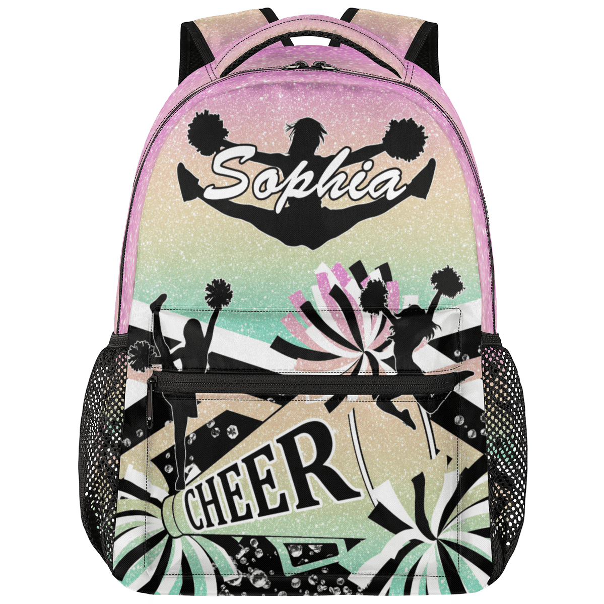 Jiaoprinted Custom Cheer Backpack with Name, Personalized Cheerleader ...