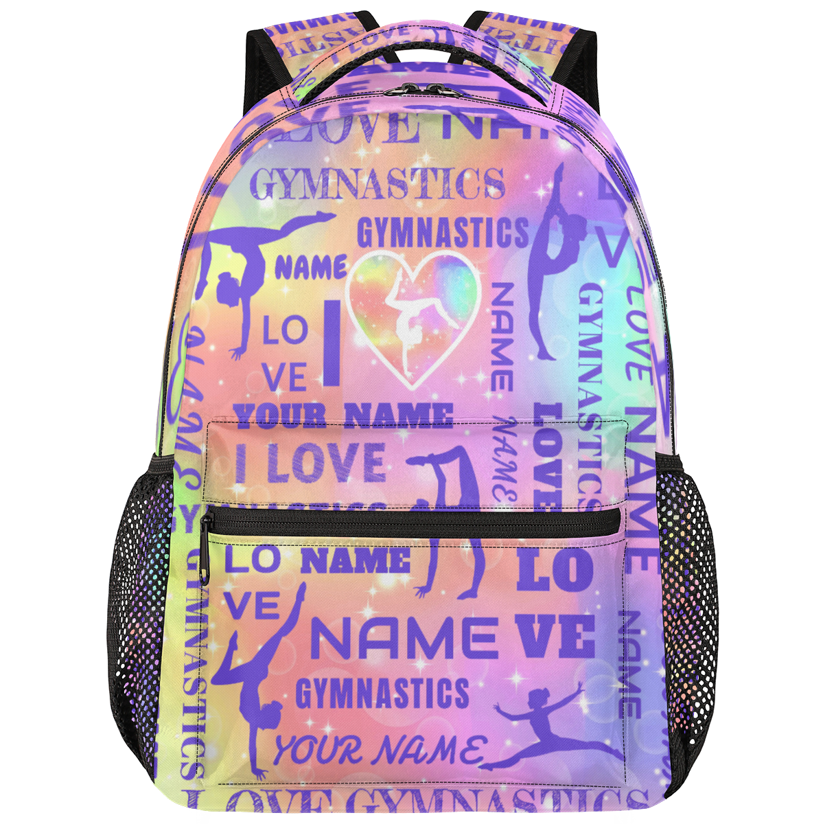 Jiaoprinted Custom Gymnastic Backpack, 18 Inch Personalized Dance Bag ...