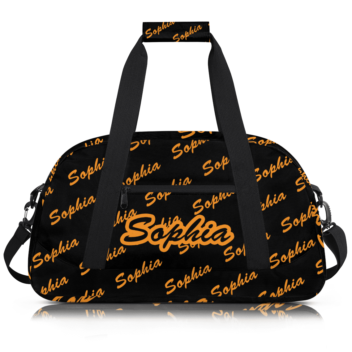 Jiaoprinted Custom Sports Bag Name for Women, Personalized Duffle Gym ...