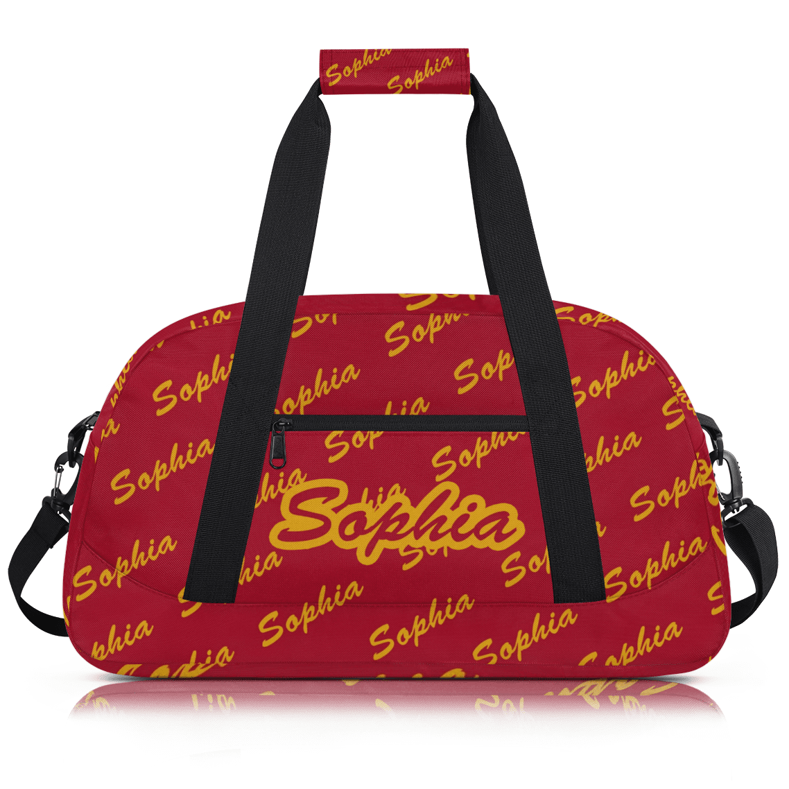 Jiaoprinted Custom Sports Bag Name for Women, Personalized Duffle Gym ...