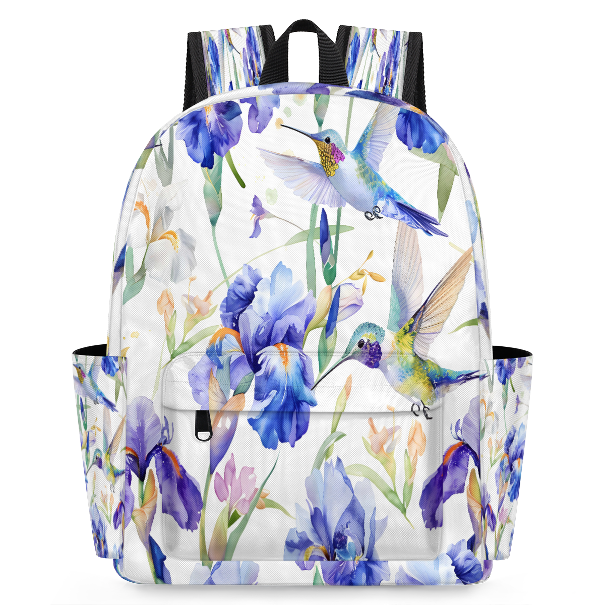 Jiaoprinted Hummingbirds Backpack for Adults, Breathable Adjustable ...