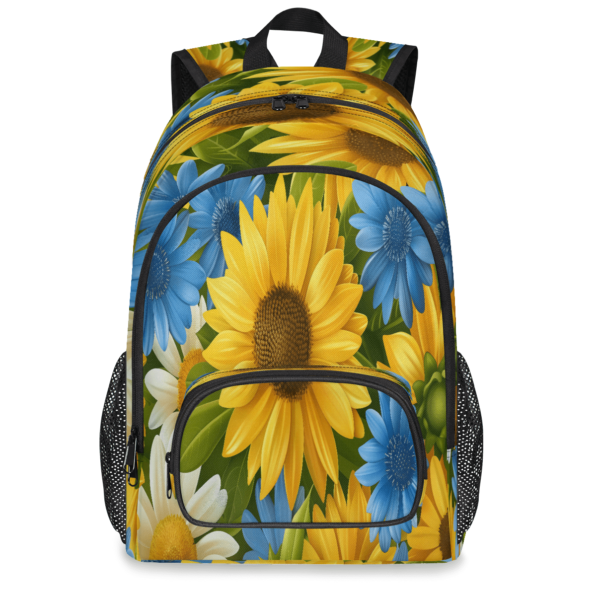 Jiaoprinted Large Sunflowers Laptop Backpack, 18 Inch Daisies Summer ...