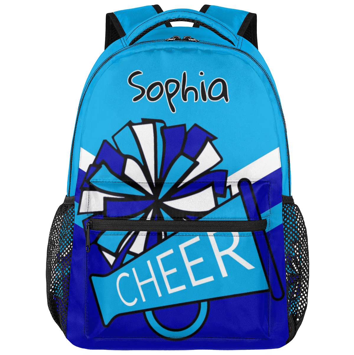 Jiaoprinted Personalized Blue Cheer Backpack for Cheerleaders, Custom ...
