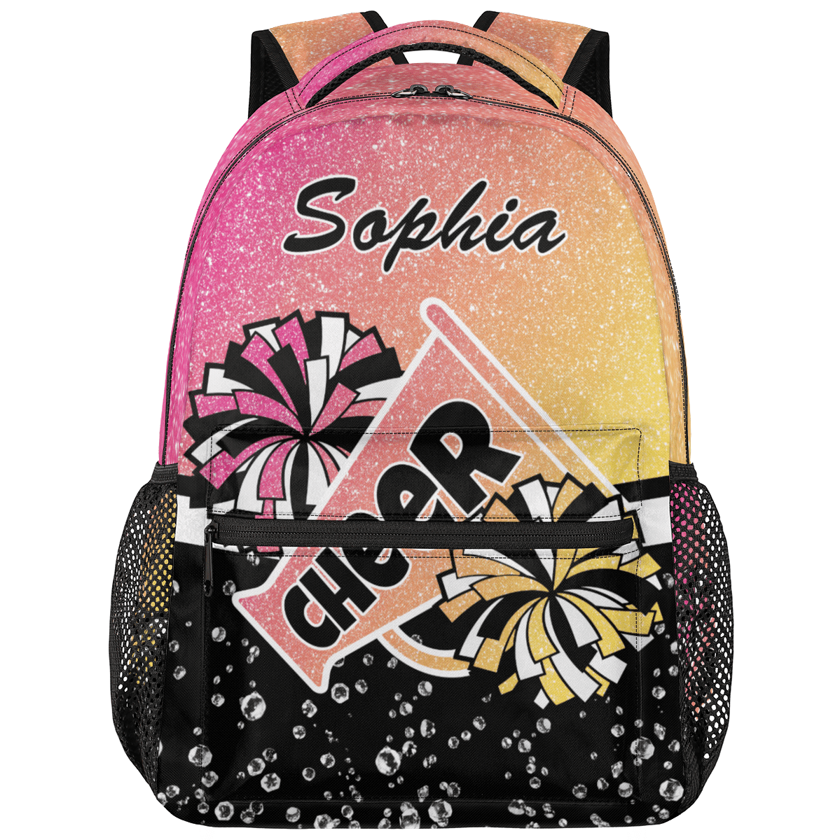 Jiaoprinted Personalized Cheer Backpack for Cheerleader, Custom Name ...