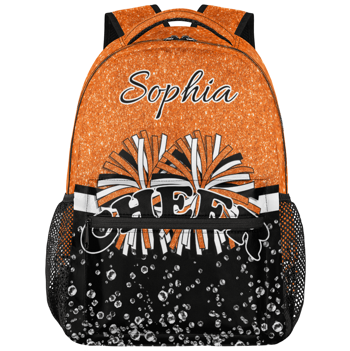 Jiaoprinted Personalized Cheer Backpack, Custom Name Cheerleader Casual ...