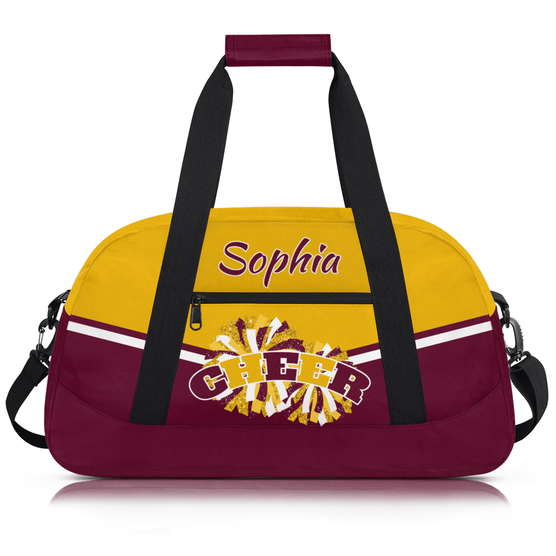 Jiaoprinted Personalized Cheer Bag, Custom Sport Duffel Bag with Name ...
