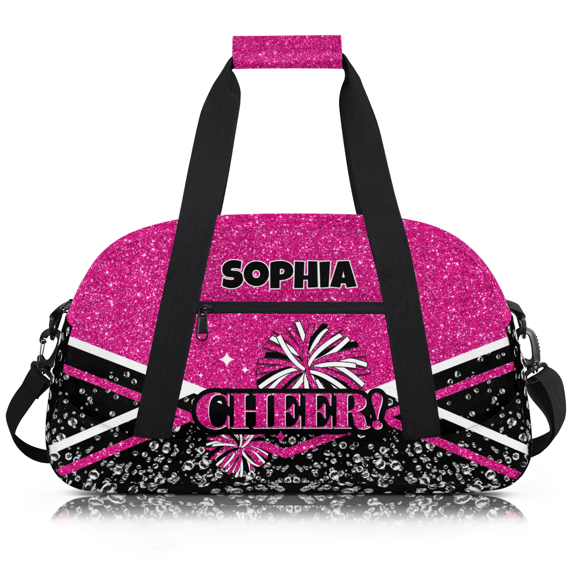 Jiaoprinted Personalized Cheer Bag, Custom Sport Duffel Bag with Name ...